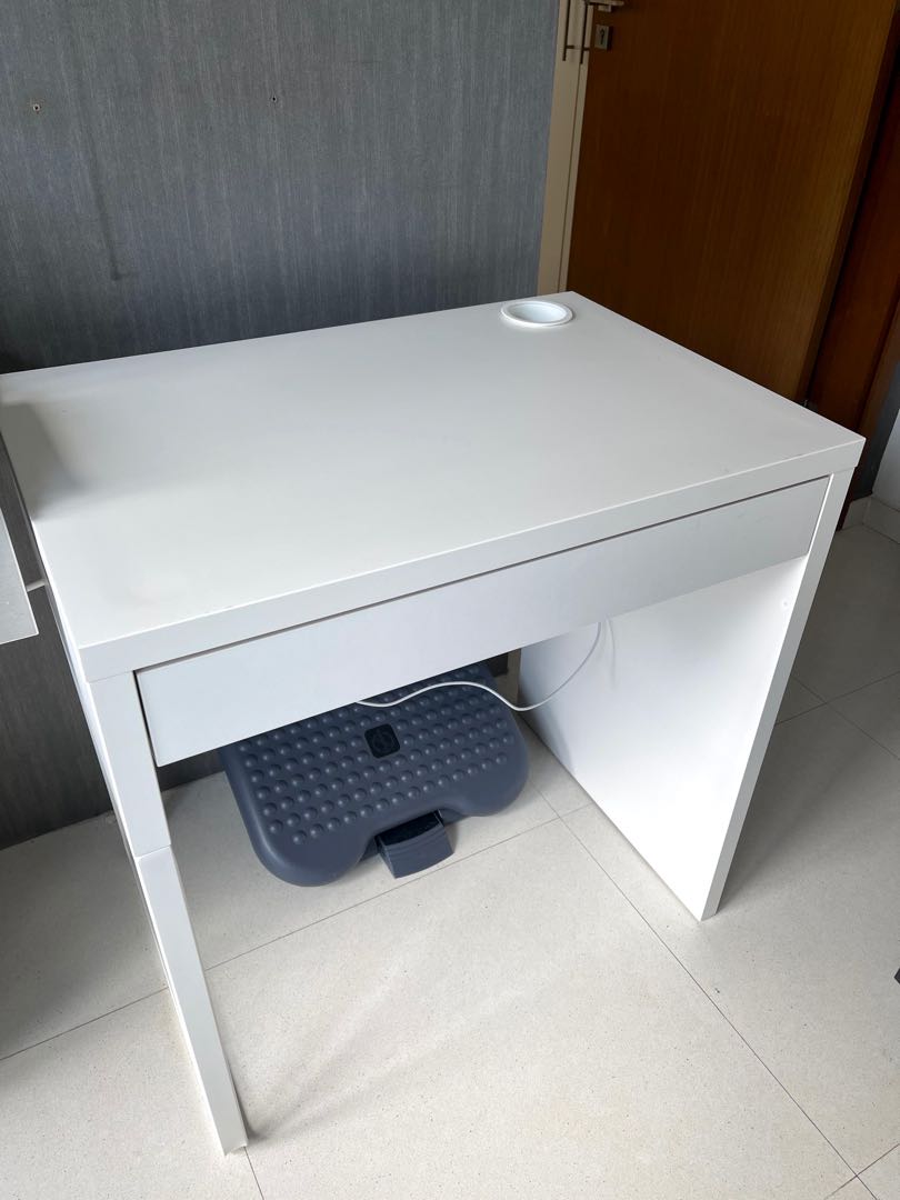 IKEA Micke Study Desk with Drawer, Furniture & Home Living, Furniture ...