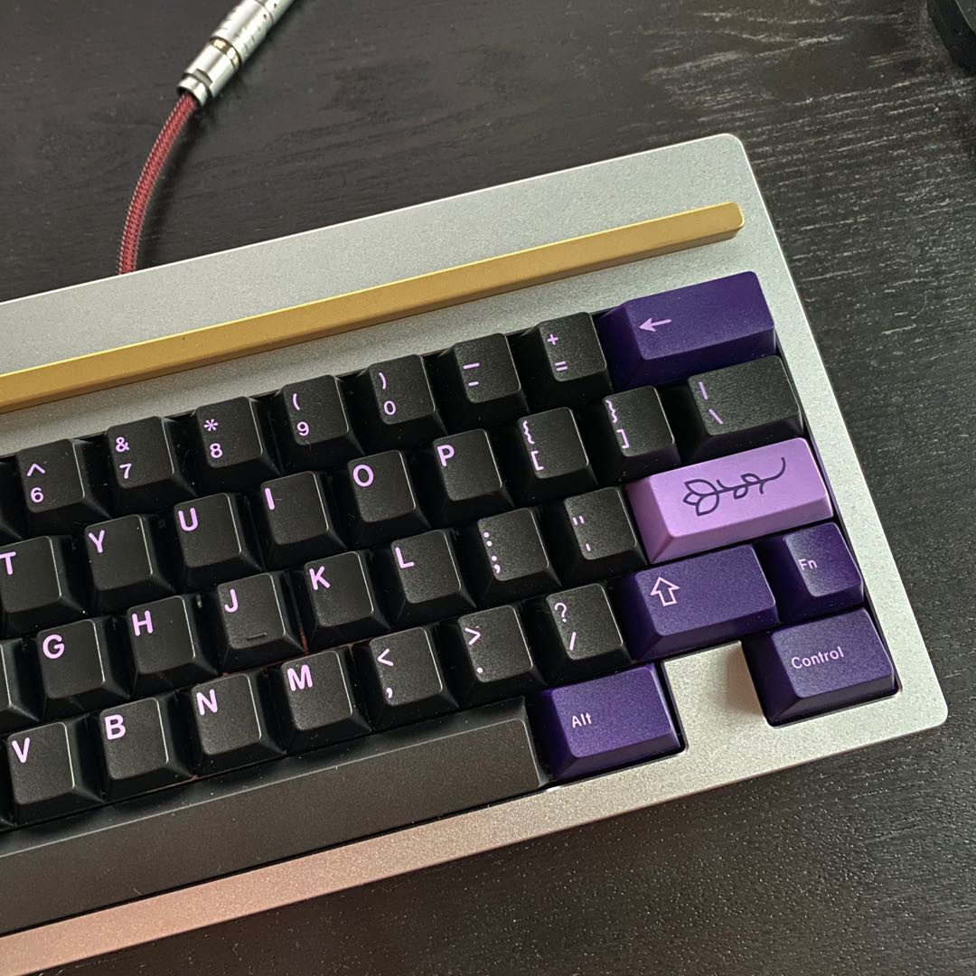 J-02 proto[typist] WKL 60 Silver Gray Custom Mechanical Keyboard Built ...