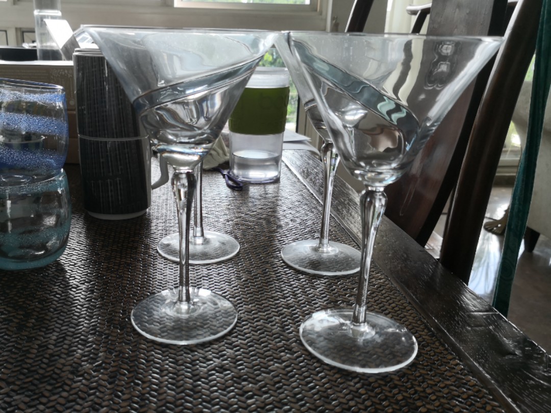 John Erdos Cocktail Martini Glasses - set of 4, Home Appliances ...