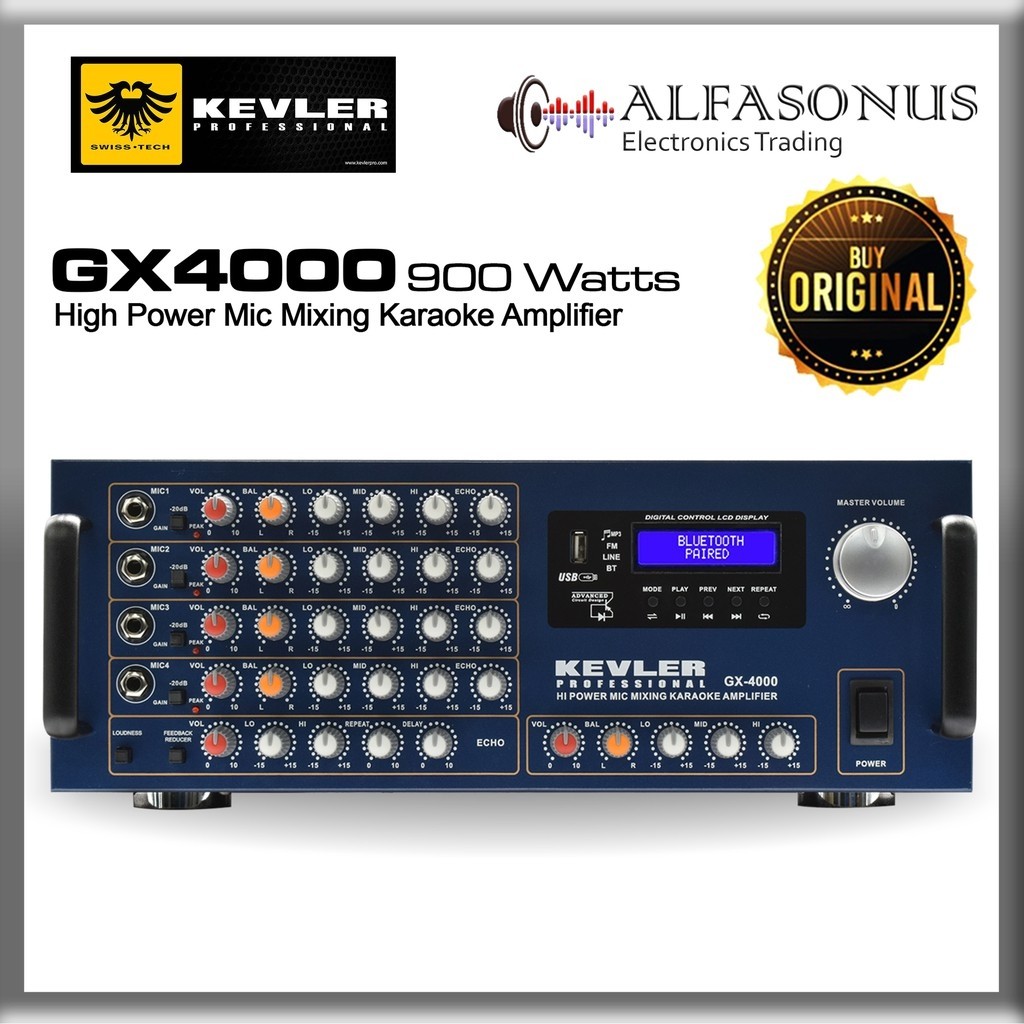 Kevler Professional GX-4000 / GX4000 / GX 4000 - 900W x 2 High Power ...