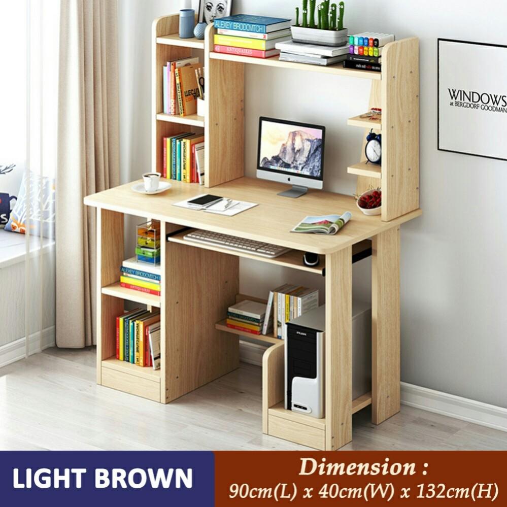 Meja PC Dengan Rak Buku Perabot, Furniture & Home Living, Furniture ...