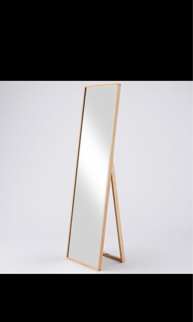 Muji oak mirror, Furniture & Home Living, Home Decor, Mirrors on Carousell