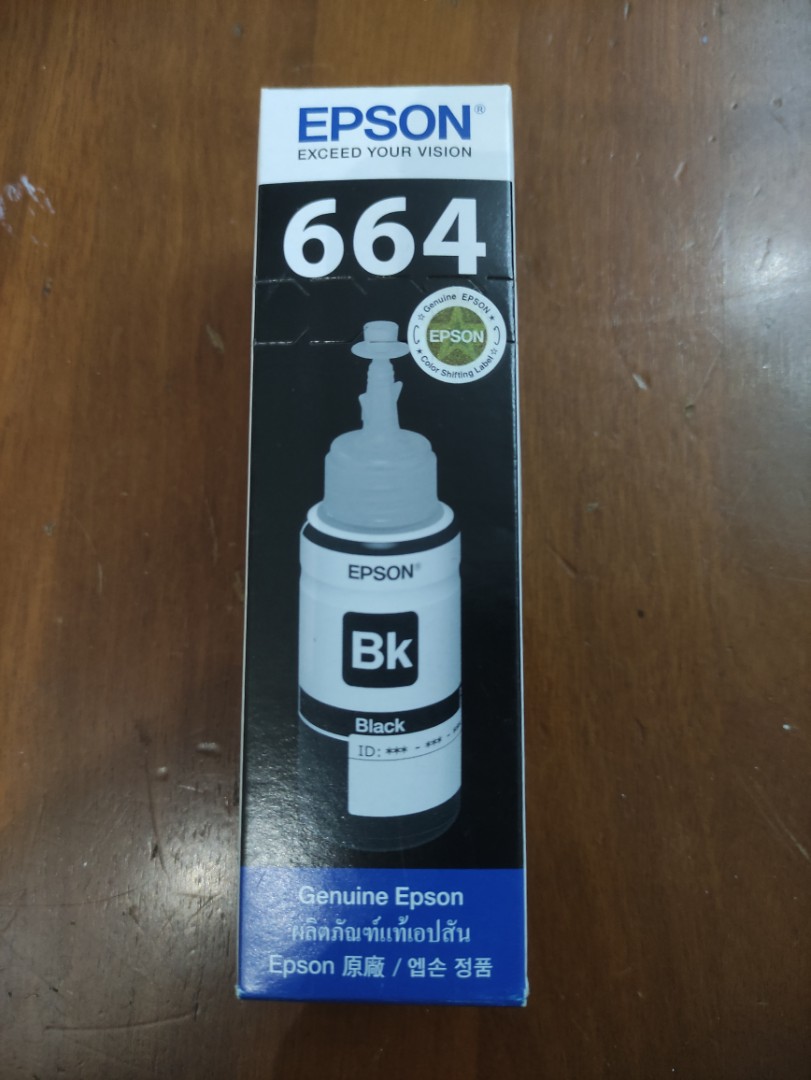 [NEW] Genuine Epson 664 Ink Black refill, Computers & Tech, Printers ...