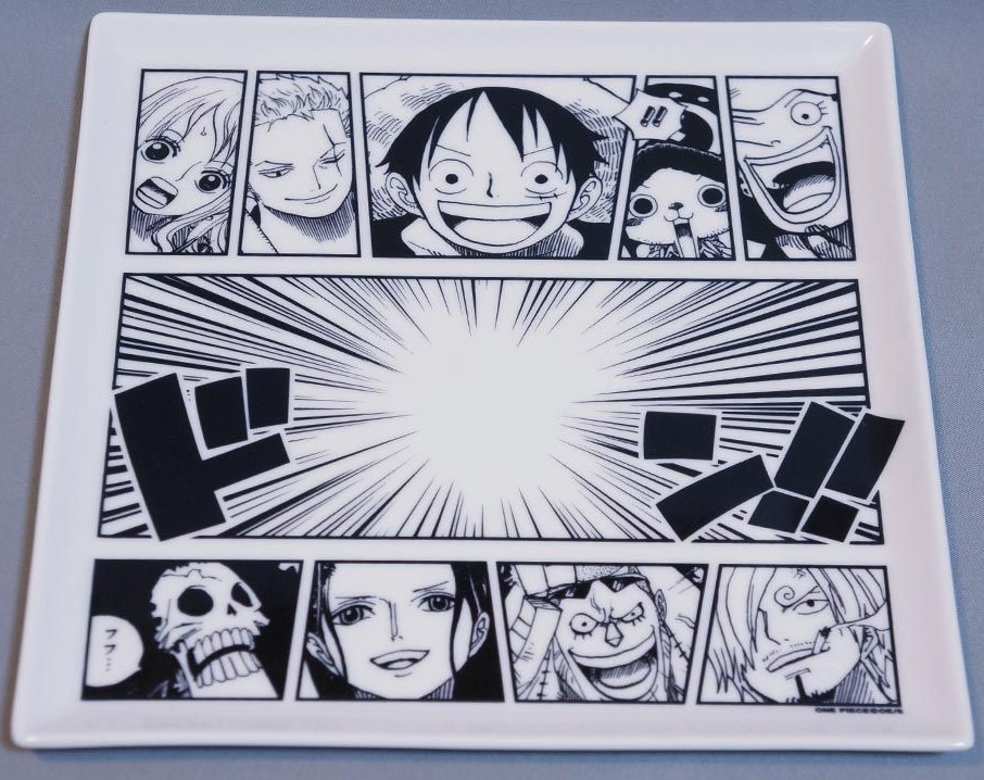 One Piece Manga Square Plates (The Straw Hat Pirates version), Hobbies ...