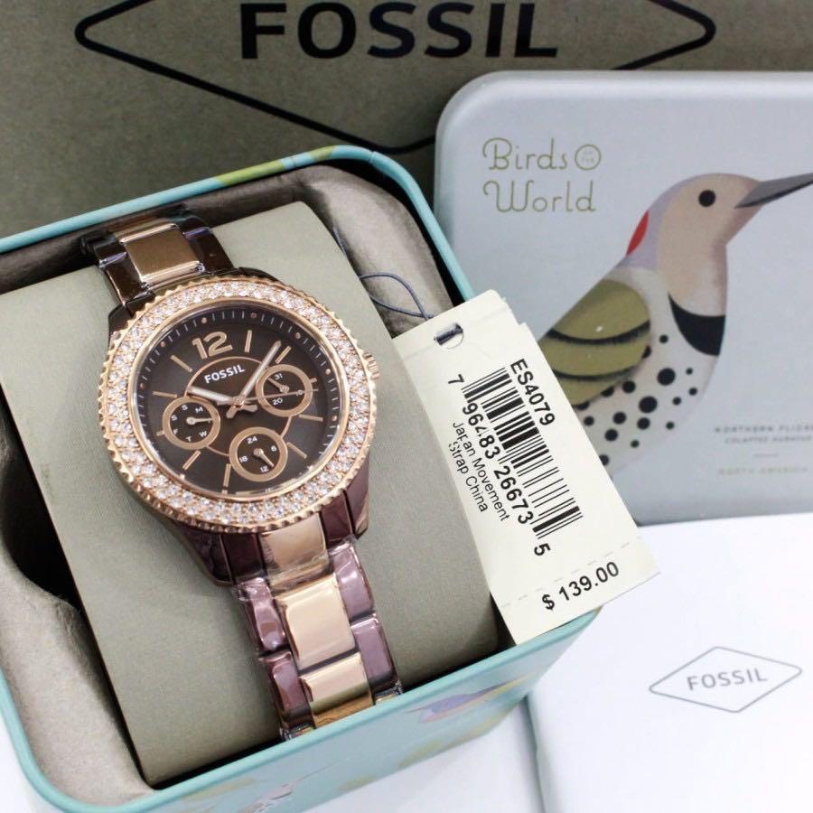 Original 100% Fossil Watch Es4079, Fesyen Wanita, Jam Tangan di Carousell