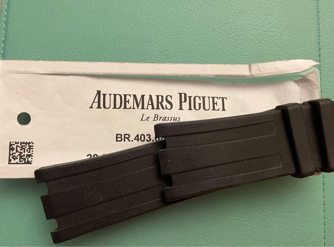 Original AP ROO Diver Black Rubber Strap, Luxury, Watches on Carousell