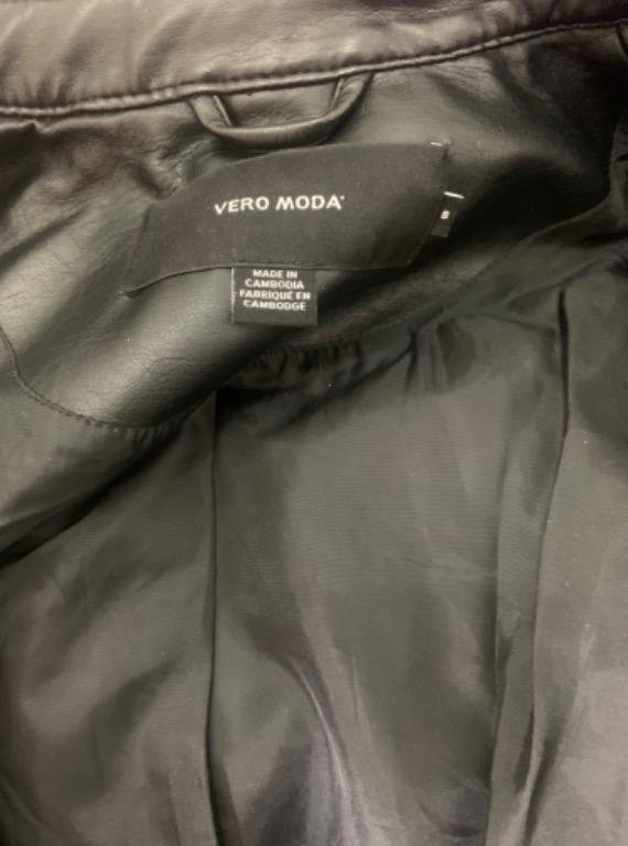 Original leather Jacket by VERA MODA, Women's Fashion, Coats, Jackets ...