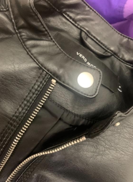 Original leather Jacket by VERA MODA, Women's Fashion, Coats, Jackets ...