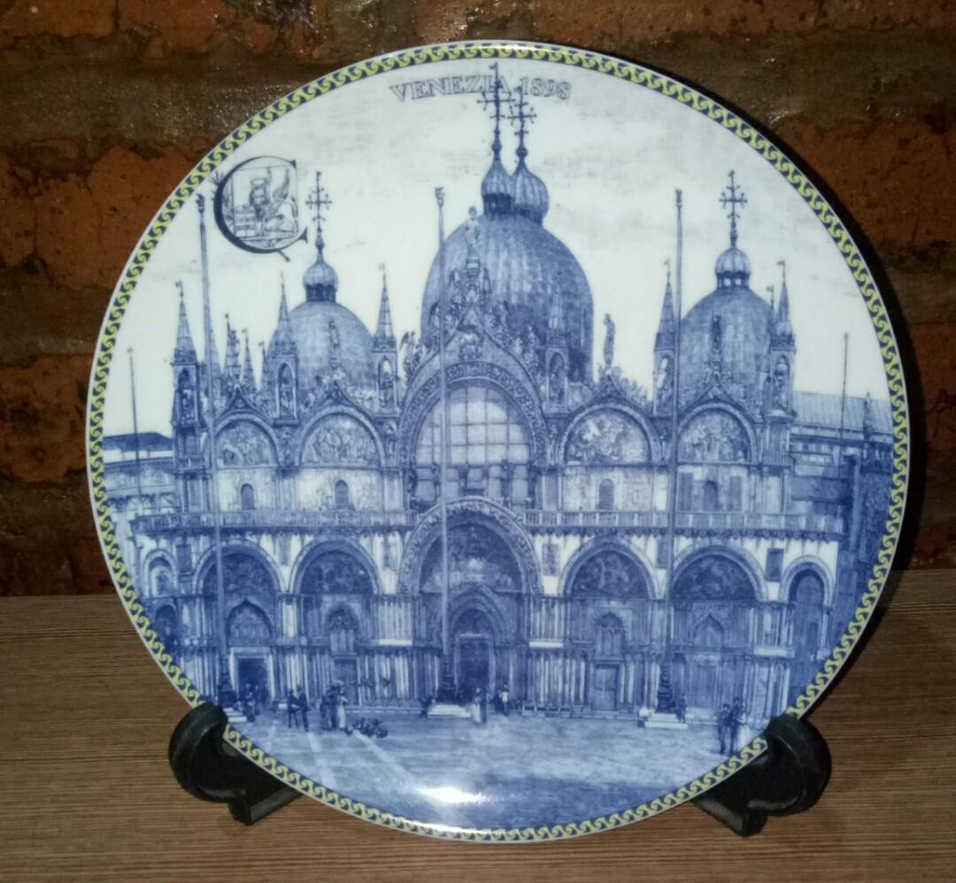 Pajangan piring Venezia 1898, Antik, Pajangan di Carousell