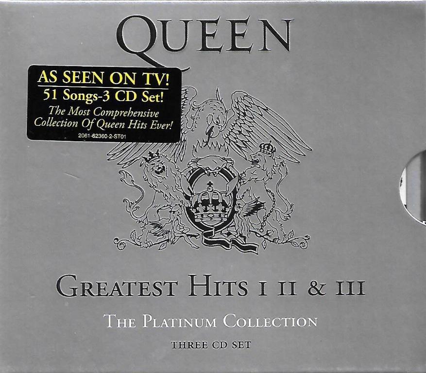 Queen Greatest Hits I II & III The Platinum Collection 3 CD Set ...