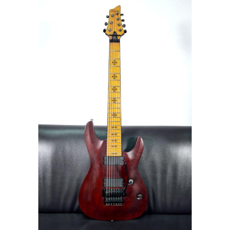 Schecter Jeff Loomis-7 Vampyre Red Satin Active EMG 707 7 String ...
