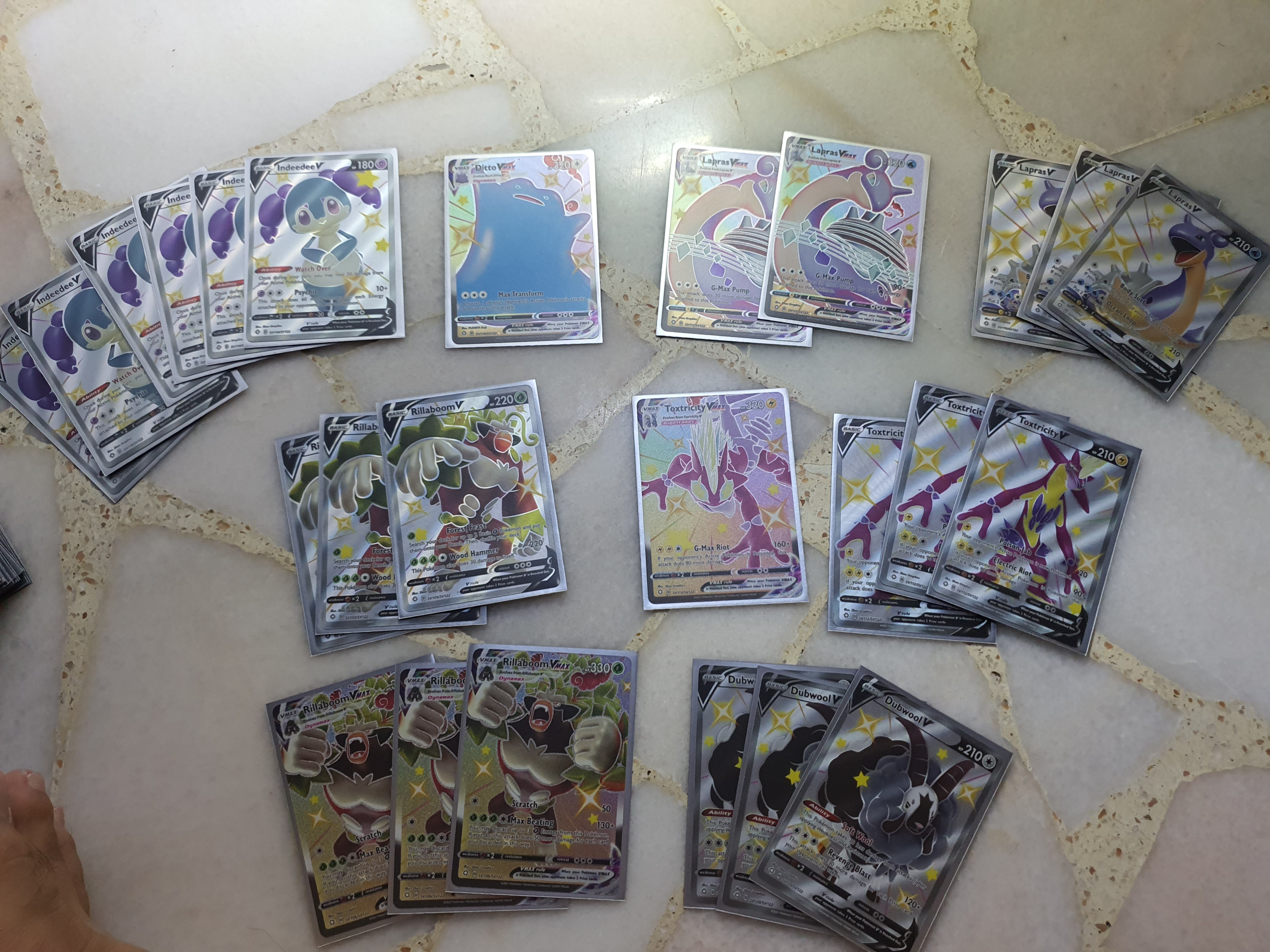 SHINY DITTO VMAX SHINY LAPRAS VMAX SHINY RILLABOOM VMAX SHINY ...