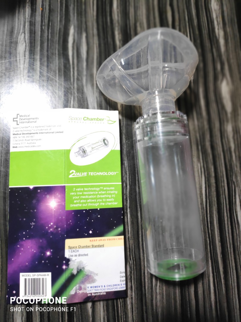 Space Chamber -Asthma puffer, Health & Nutrition, Assistive ...