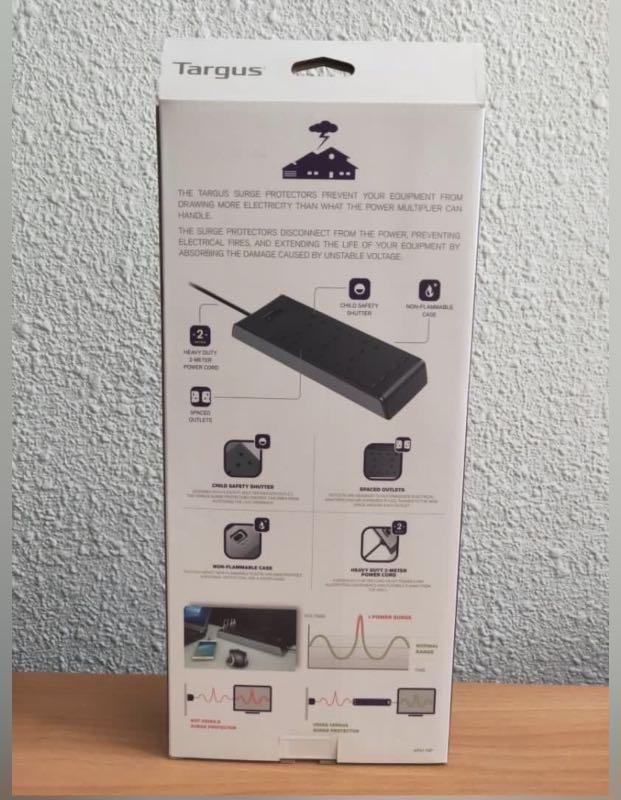 Targus Surge 6 Socket, TV & Home Appliances, Electrical, Adaptors ...