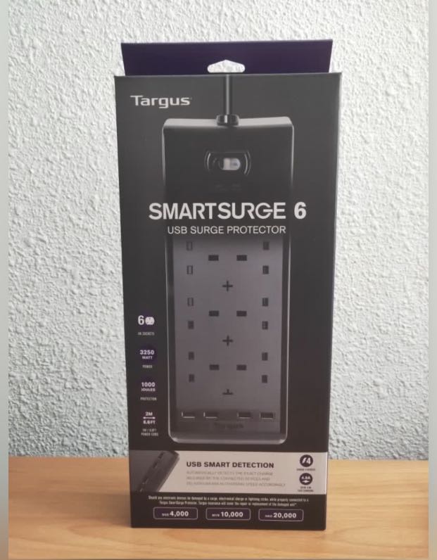 Targus Surge 6 Socket, TV & Home Appliances, Electrical, Adaptors ...