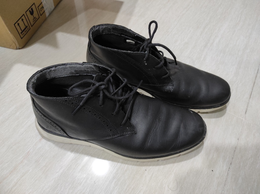 Timberland High Cut Leather Sneaker, Men's Fashion, Footwear, Boots on ...