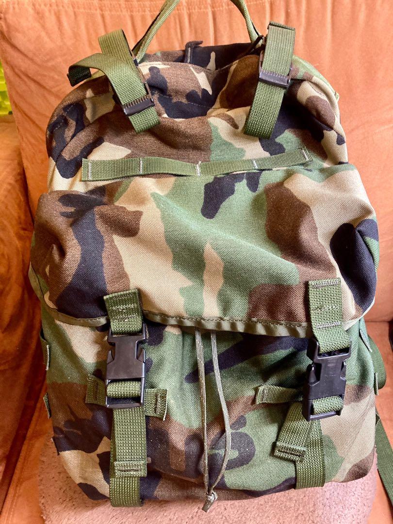 USGI Army patrol pack woodland molle II not 3 day assault pack, 男裝, 袋 ...