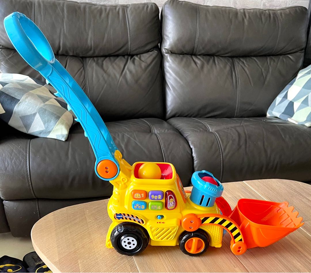 V-tech push and pop Bulldozer walker, Babies & Kids, Infant Playtime on ...