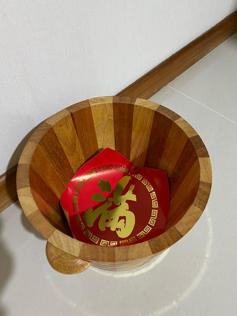 Wooden rice container, Furniture & Home Living, Kitchenware & Tableware ...