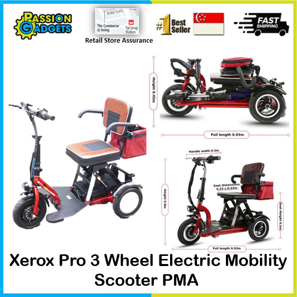 INSTOCK Xerox Pro 3 Wheel Electric Mobility Scooter PMA, Sports ...