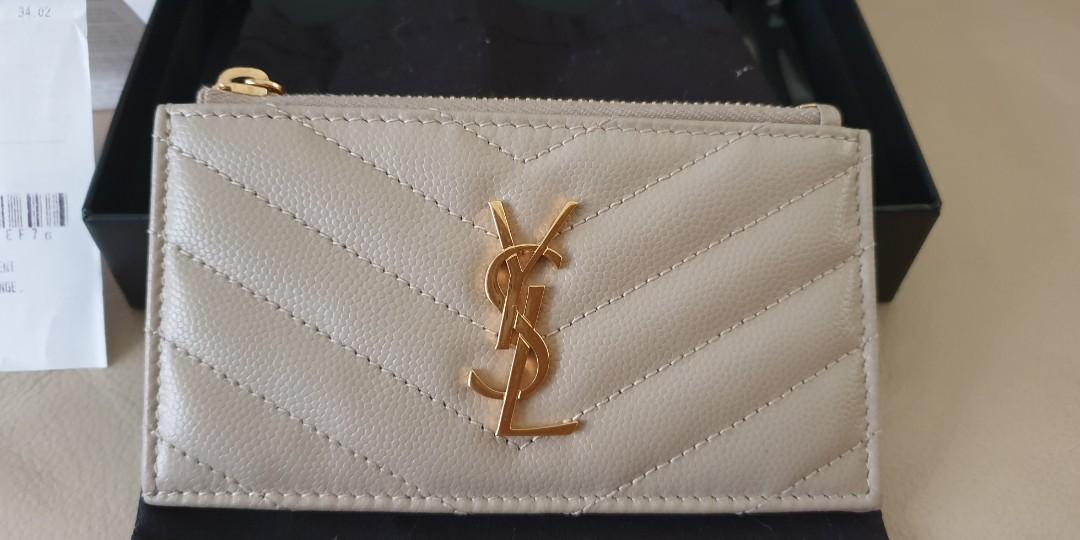 YSL mini wallet/cardholder, Luxury, Bags & Wallets on Carousell