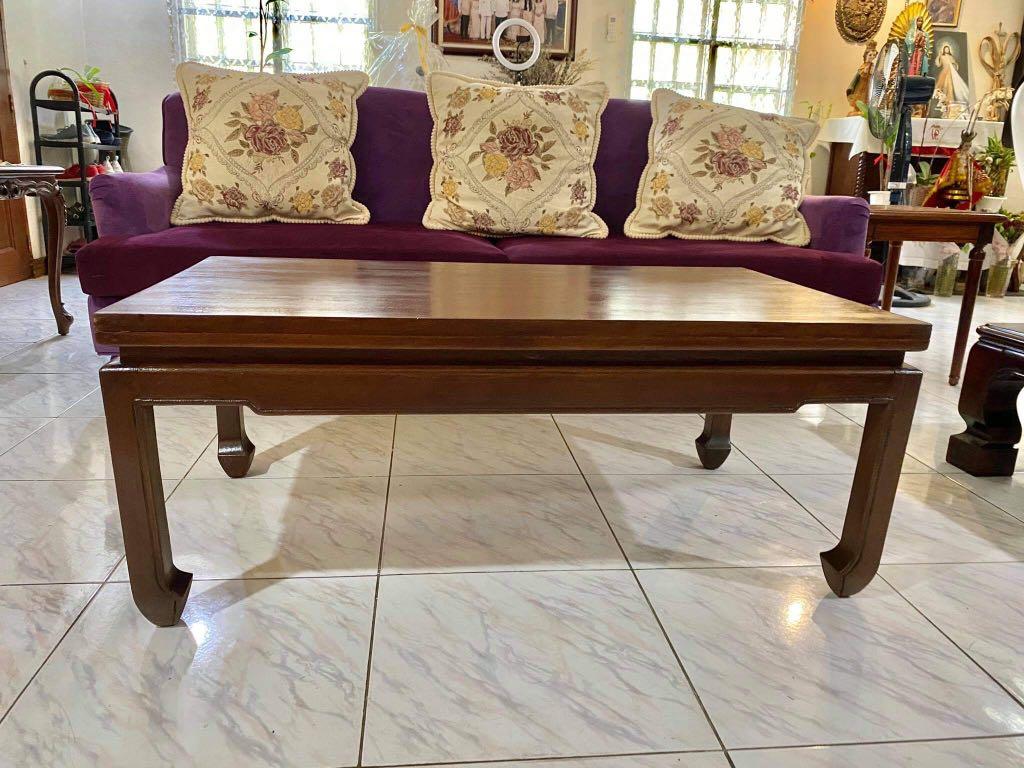 Narra center table, Furniture & Home Living, Furniture, Tables & Sets ...