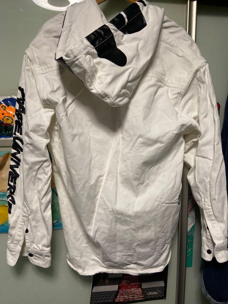 Aape white denim jacket, Men's Fashion, Coats, Jackets and Outerwear on ...