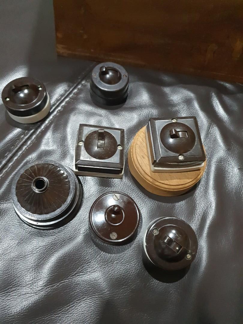 Bakelite switches, Furniture & Home Living, Kitchenware & Tableware ...