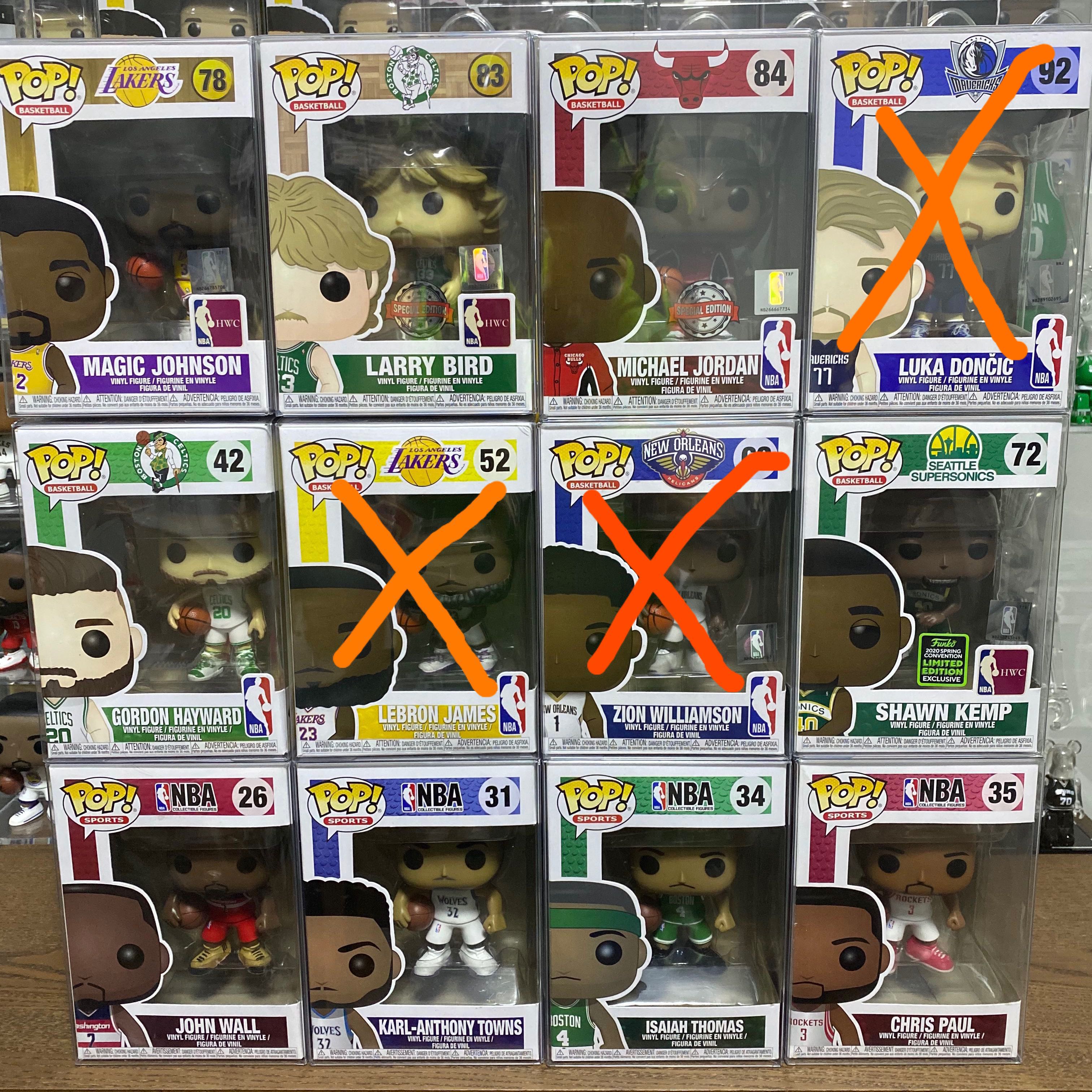 BNIB NBA Funko POP Lebron James Luka Doncic Michael Jordan Larry Bird ...