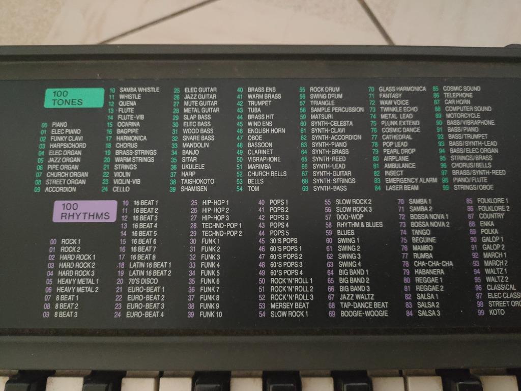 Casio CTK-100 Portable Piano Electronic Keyboard, Hobbies & Toys, Music ...