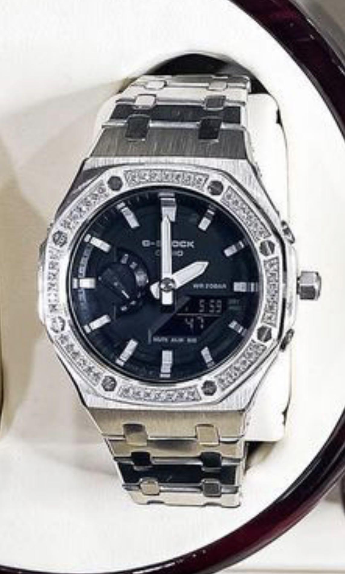 Casio gold diamond chrome Vip bling ga 2100 ga 2110 Ga2100- ga 2110 ...