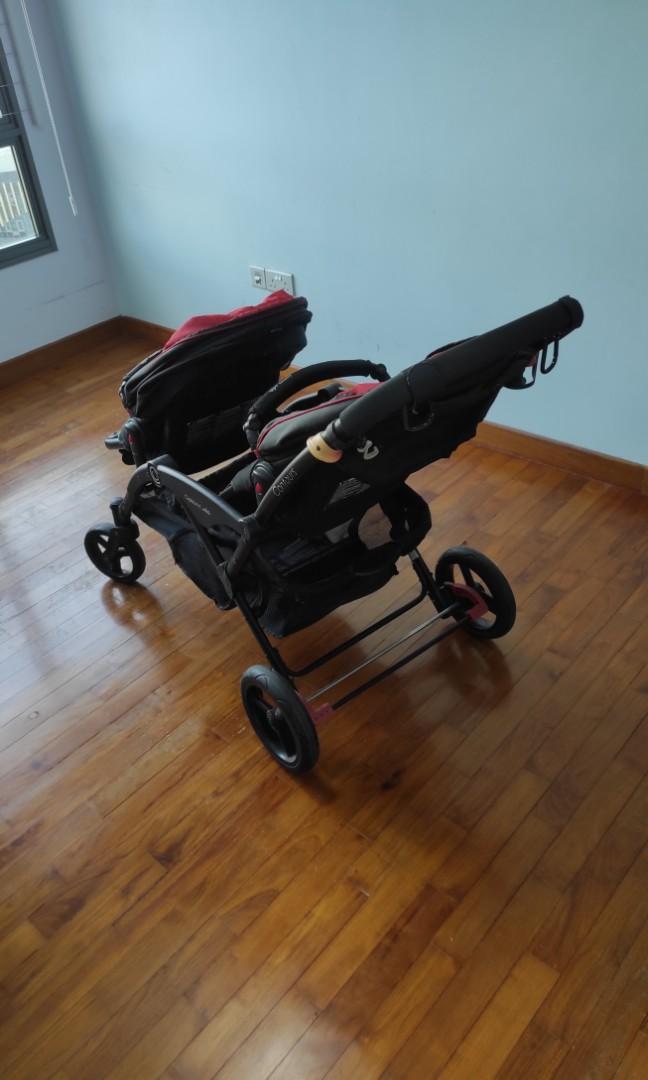 Contour elite tandem double stroller, Babies & Kids, Going Out ...