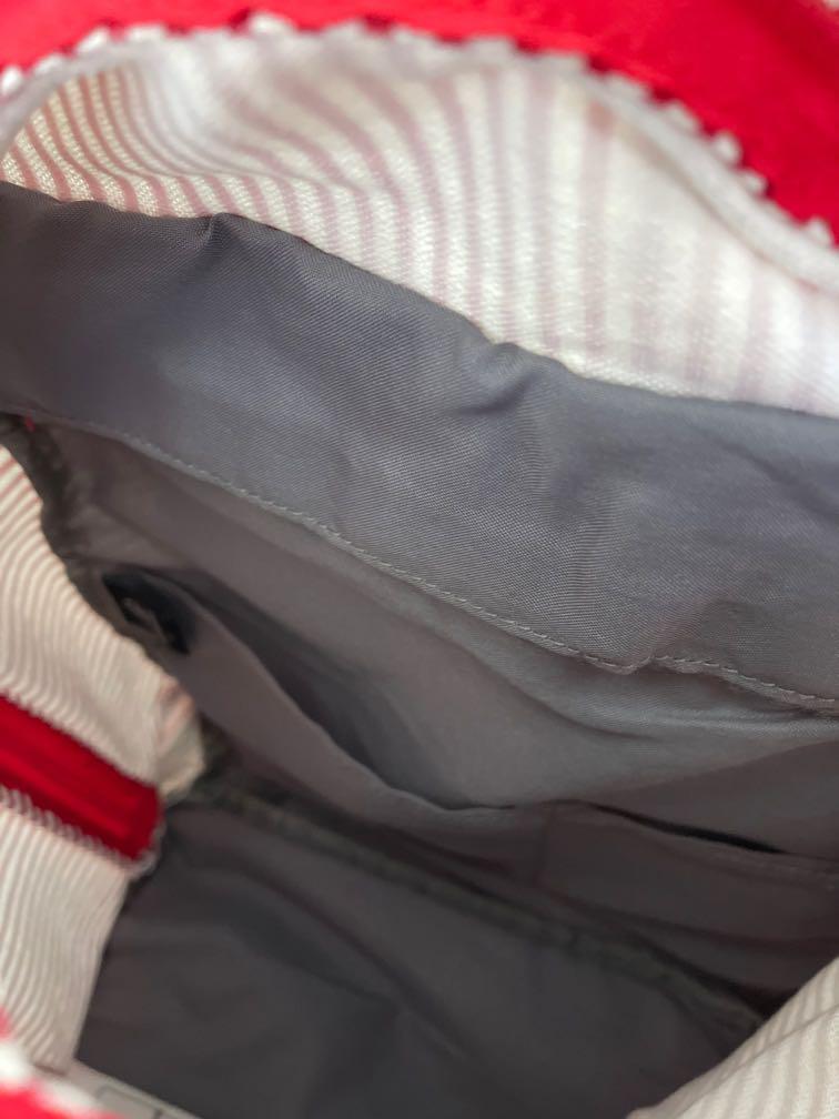 Converse backpack in red & white stripes, Women's Fashion, Bags ...