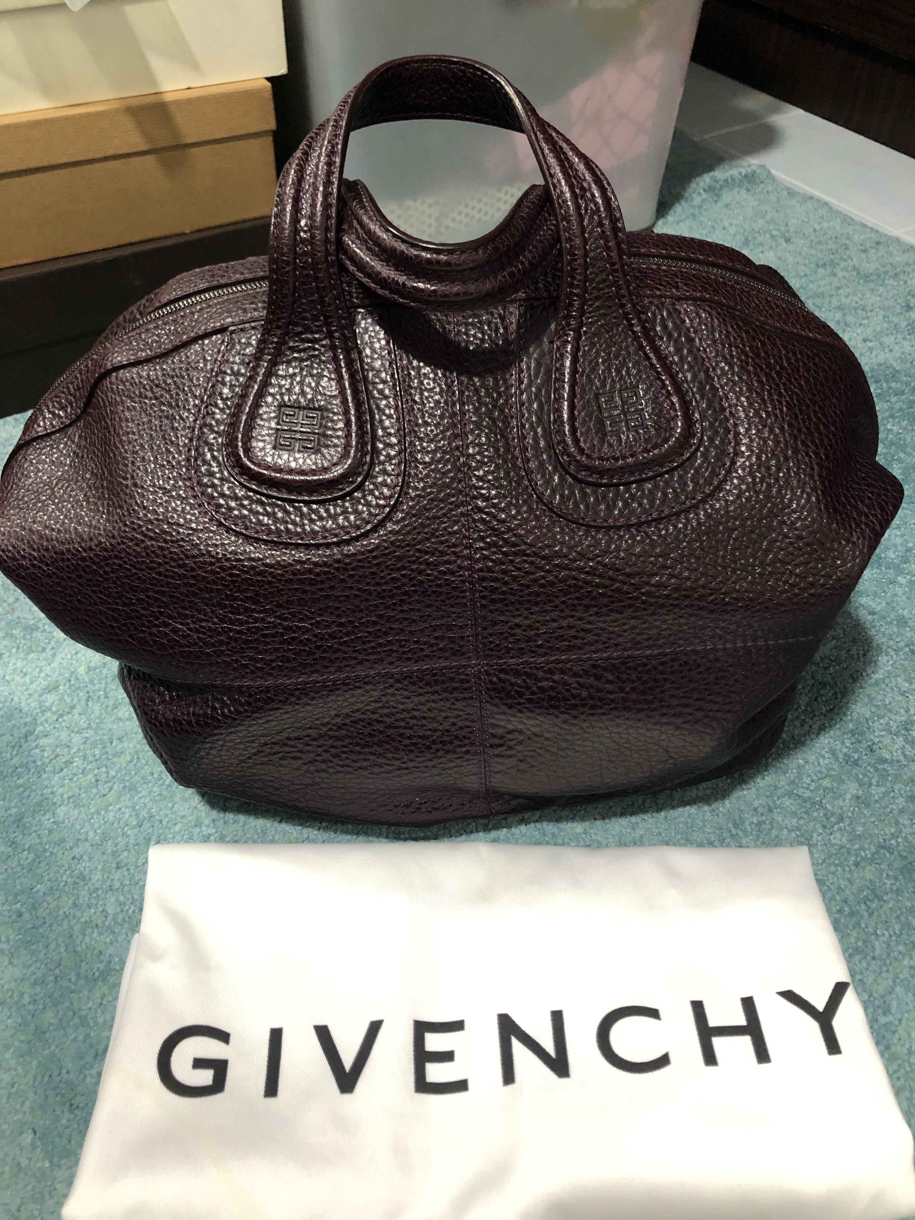 Givenchy Nightingale Purple ( Authentic), Luxury, Bags & Wallets on ...