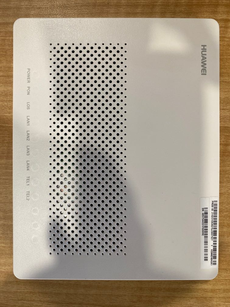 Huawei fiber GPON modem for TIME fiber broadband, Computers & Tech ...