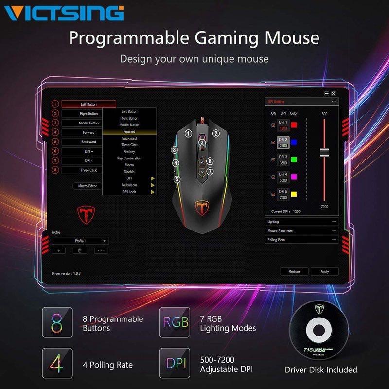 [INSTOCK] VICTSING Gaming Mouse, Computers & Tech, Parts & Accessories ...