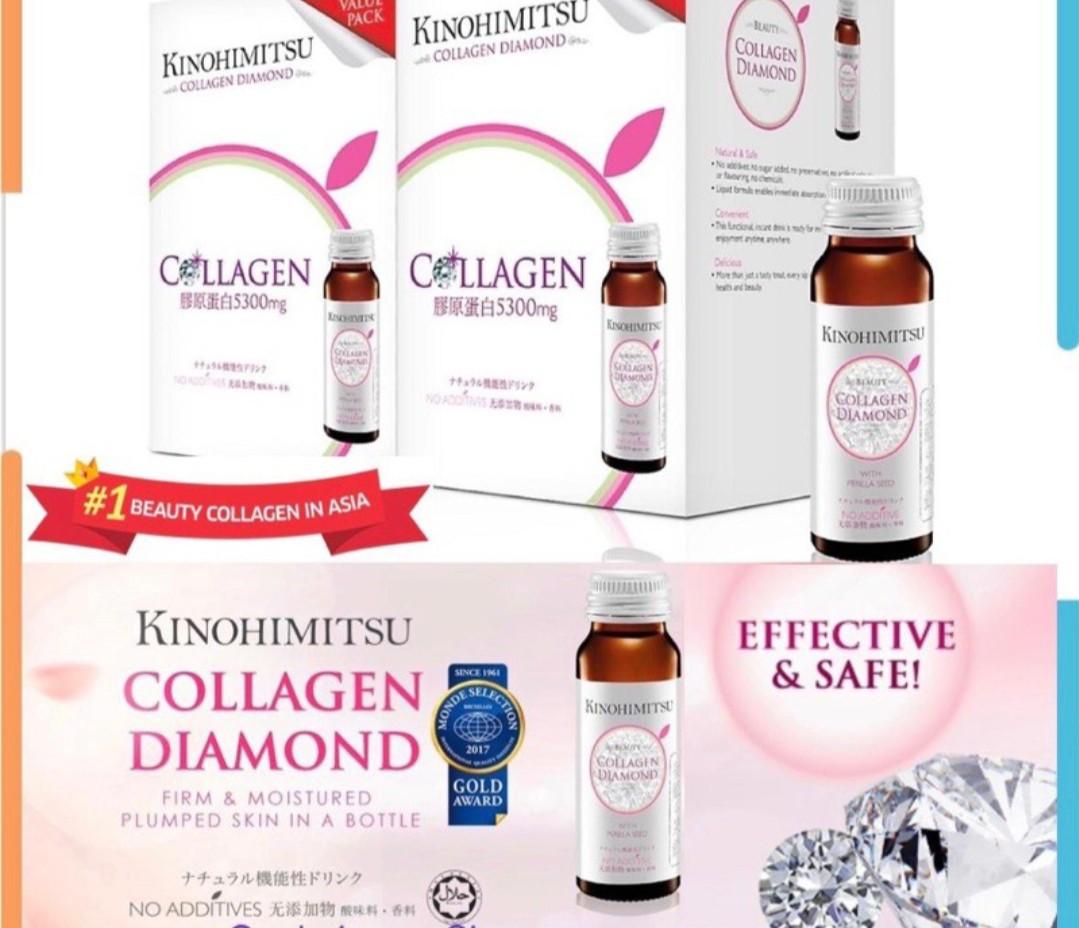 Kinohimitsu Collagen Drink 5300mg, Health & Nutrition, Health ...