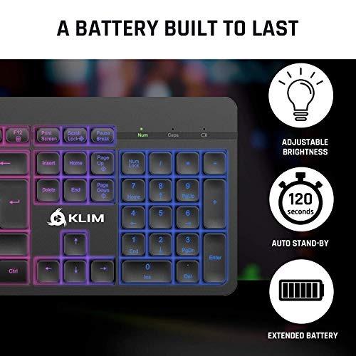 KLIM Light V2 Wireless Keyboard UK Layout + Slim, Durable, Ergonomic ...