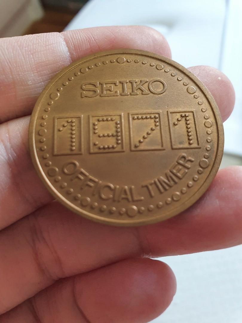 Malaysia 1971 SEAP games Official Seiko medallion in holder, Hobbies ...