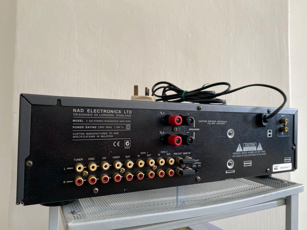 NAD amplifier C340, Audio, Soundbars, Speakers & Amplifiers on Carousell