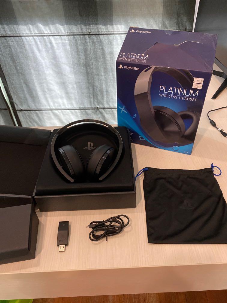 PlayStation Platinum Wireless Headset Full Set, Video Gaming, Gaming ...