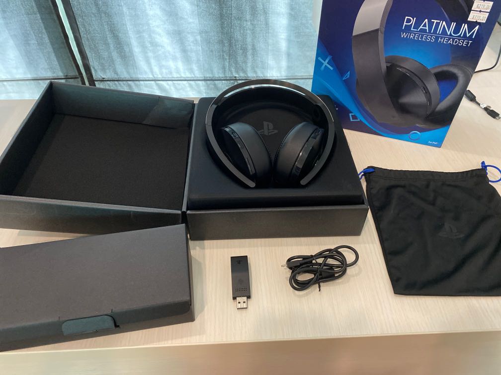 PlayStation Platinum Wireless Headset Full Set, Video Gaming, Gaming ...