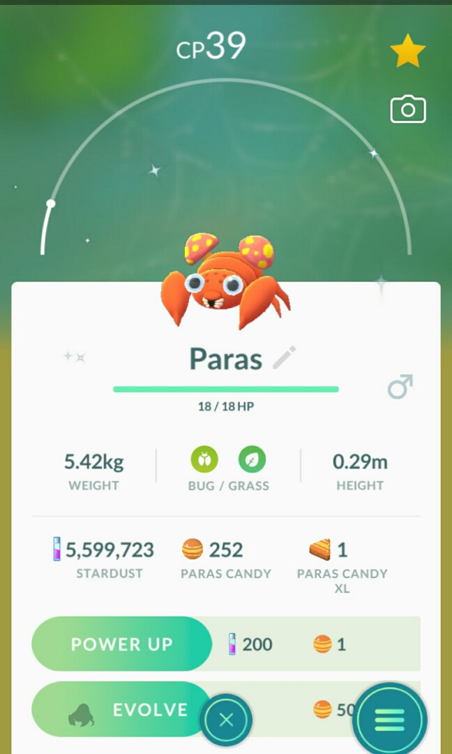Pokemon go shiny paras, Video Gaming, Gaming Accessories, Game Gift ...