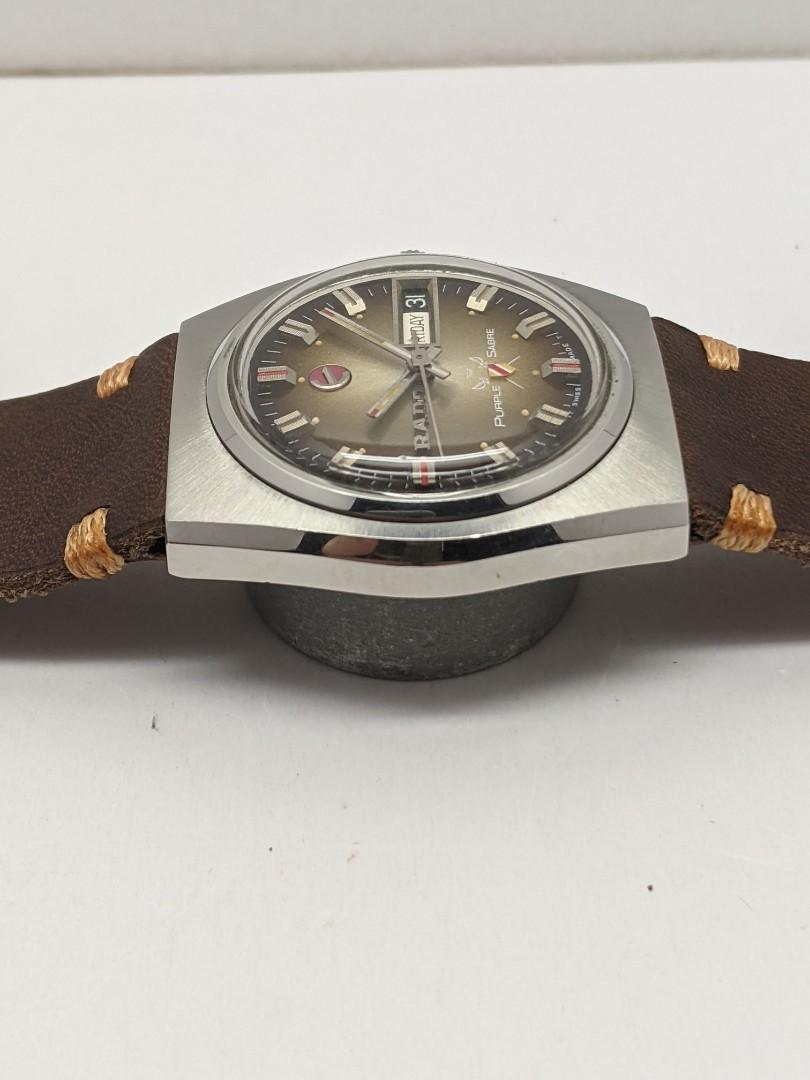 RADO PURPLE SABRE 25 JEWELS AUTOMATIC WATCH, Luxury, Watches on Carousell