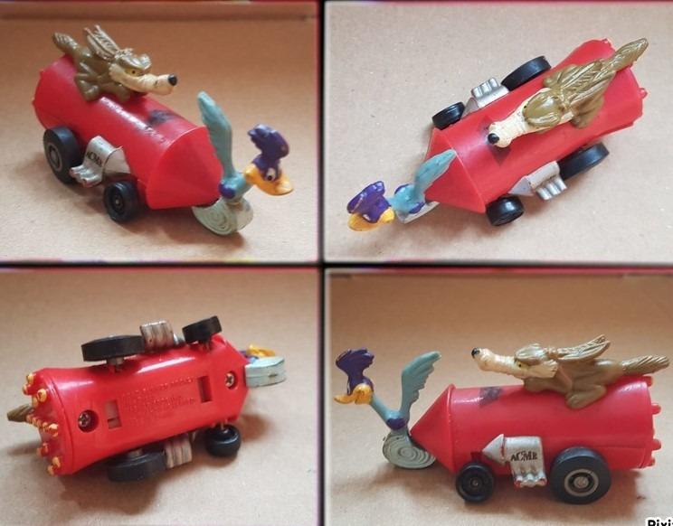 Rare Looney Toons Characters, Road Runner and Coyote, on a rocket ...