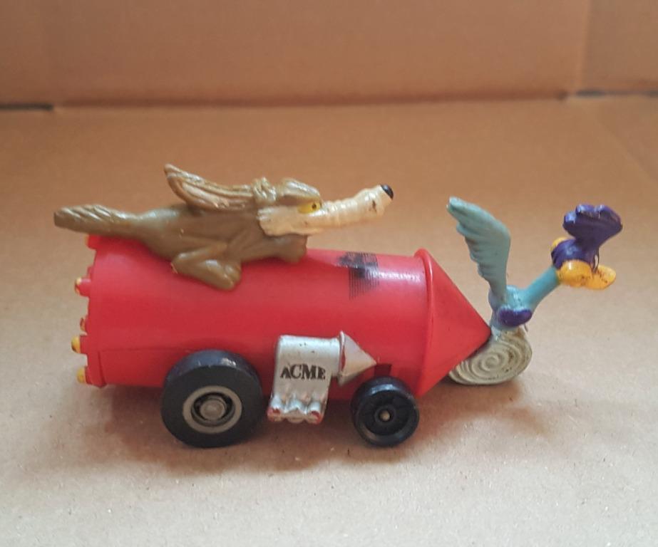 Rare Looney Toons Characters, Road Runner and Coyote, on a rocket ...