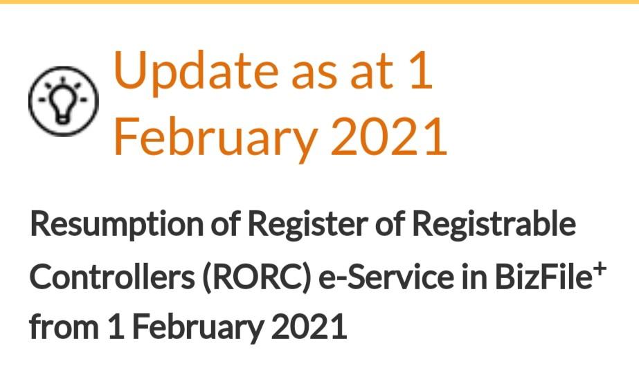 RORC Registeted of Registrable Controller from 01 Feb to 30 June 2021 ...