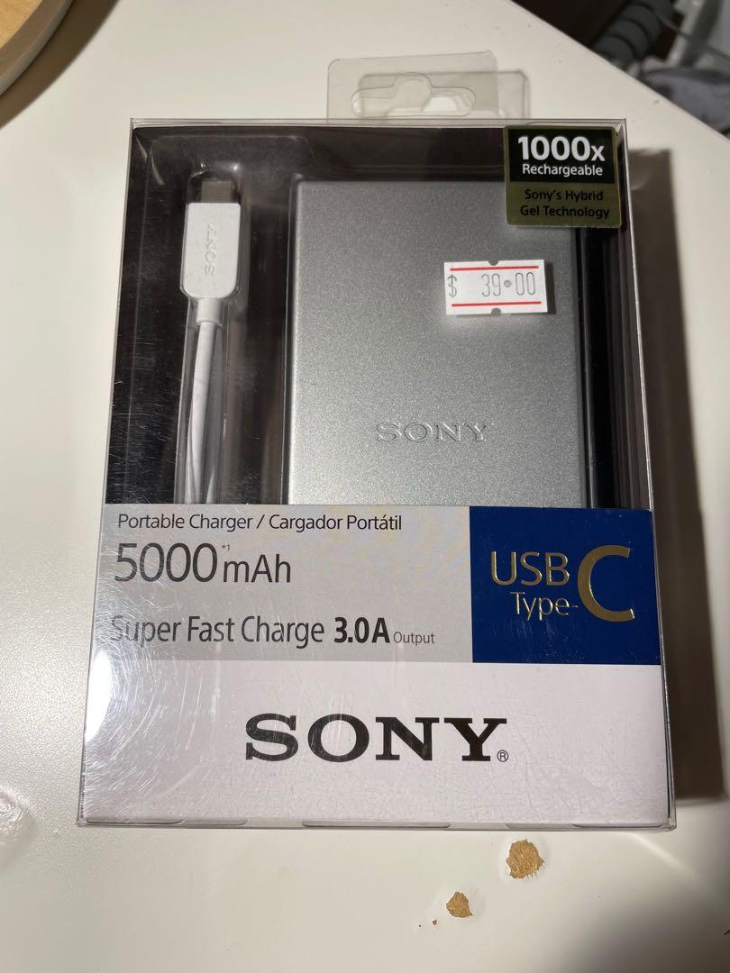Sony Portable Charger 5000mAh, Mobile Phones & Gadgets, Mobile & Gadget ...