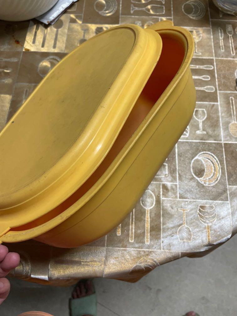 Tupperware oval container with drainer, Furniture & Home Living ...