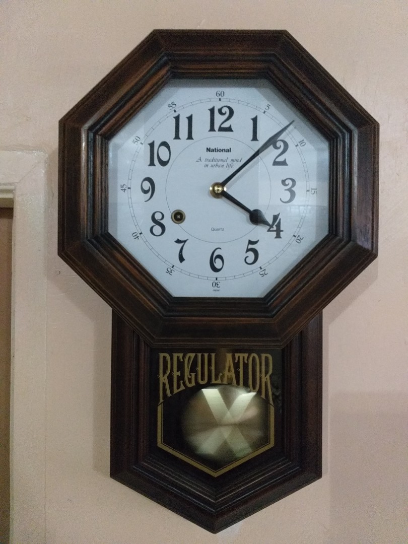 Vintage National wall clock, Hobbies & Toys, Memorabilia & Collectibles ...